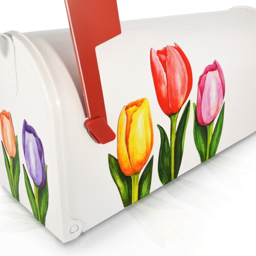 Magnetic Mailbox Cover Magnet Set of 5 Colorful Magnetic Tulip | Etsy