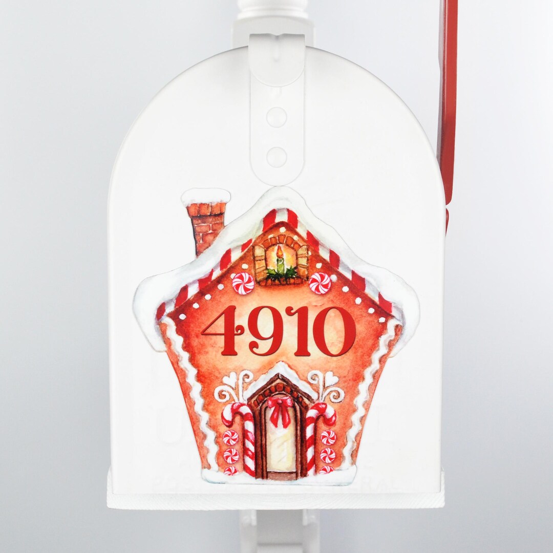 Mailbox Magnet Partial Cover Gingerbread House for Door of Mail Box ...