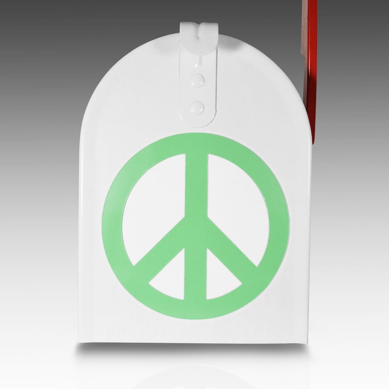 Mailbox Magnet Partial Cover Peace Sign Magnet Various Colors - Etsy