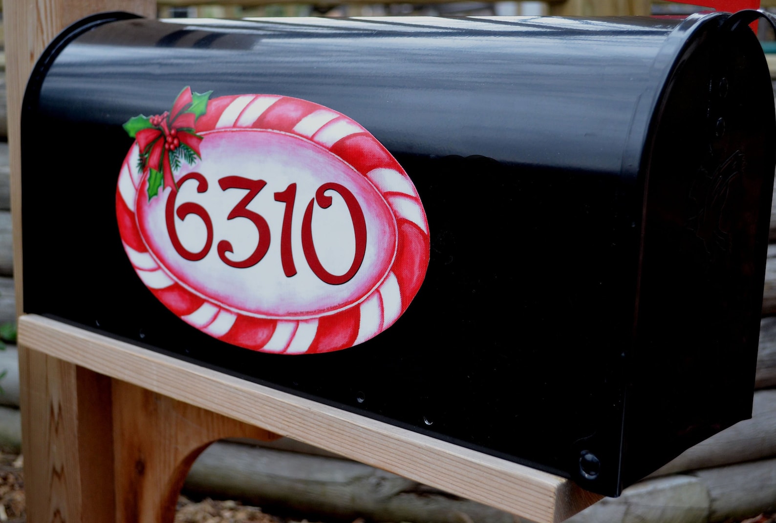 Mailbox Magnet Partial Cover Christmas Candy Cane Oval - Etsy