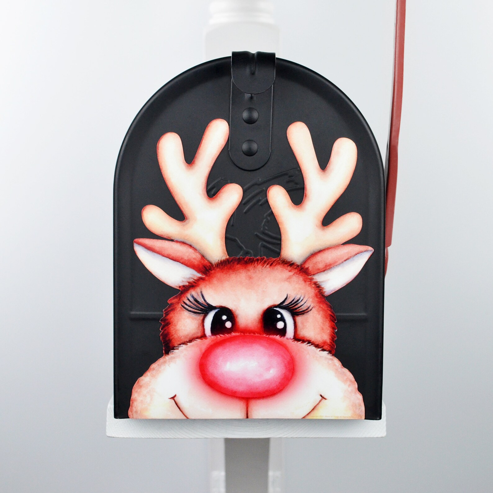 Mailbox Magnet Partial Cover, Rudolph the Red Nosed Reindeer With Set ...