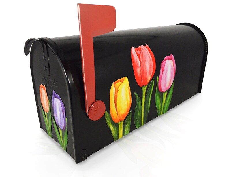 magnetic-mailbox-cover-magnet-set-of-5-colorful-magnetic-tulip-etsy
