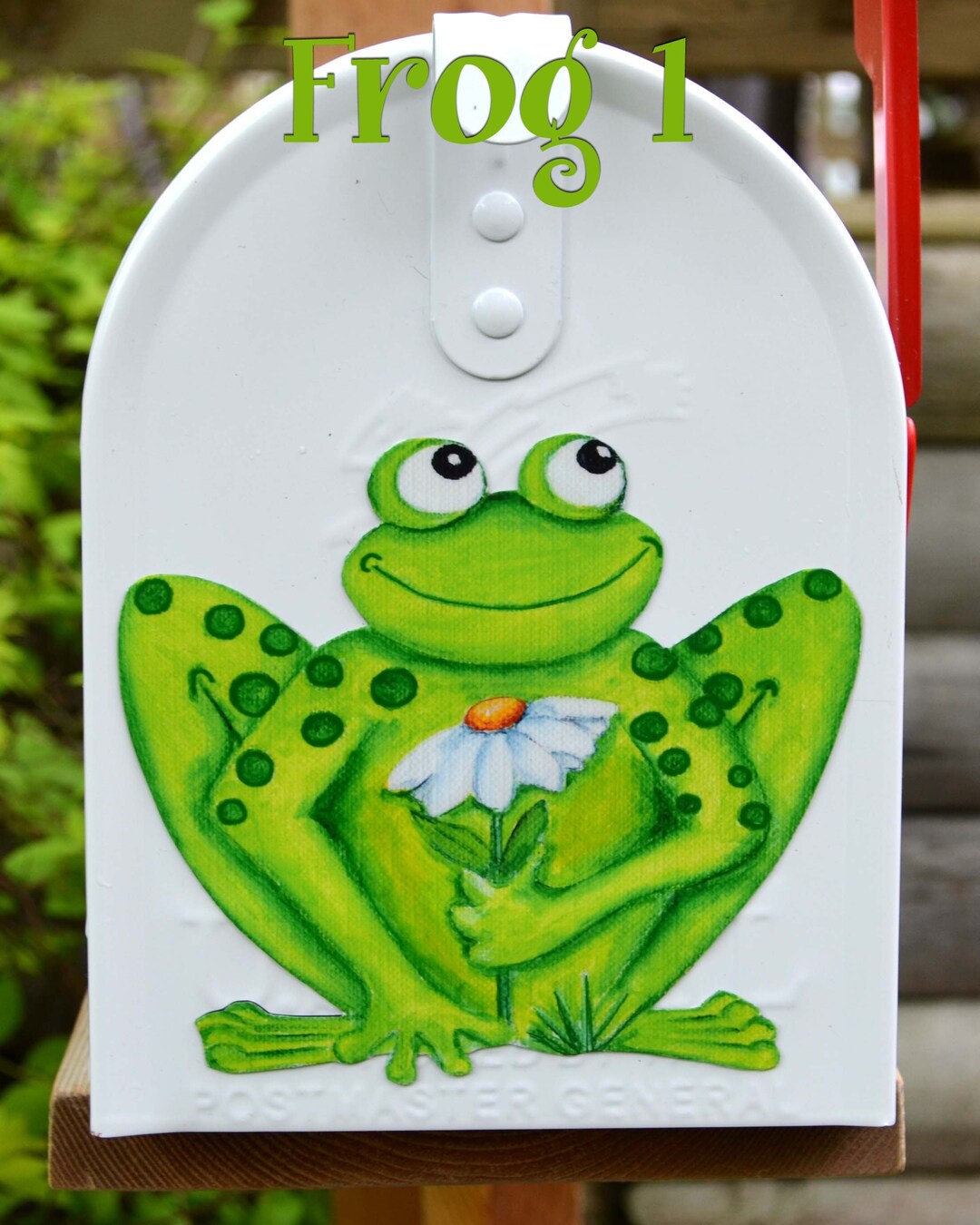 Mailbox Magnet Partial Cover Frog With Daisy for Spring Summer Better ...