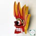 Hand-carved Red and Black Gini Raksha Mask – the Fire Demon of ...