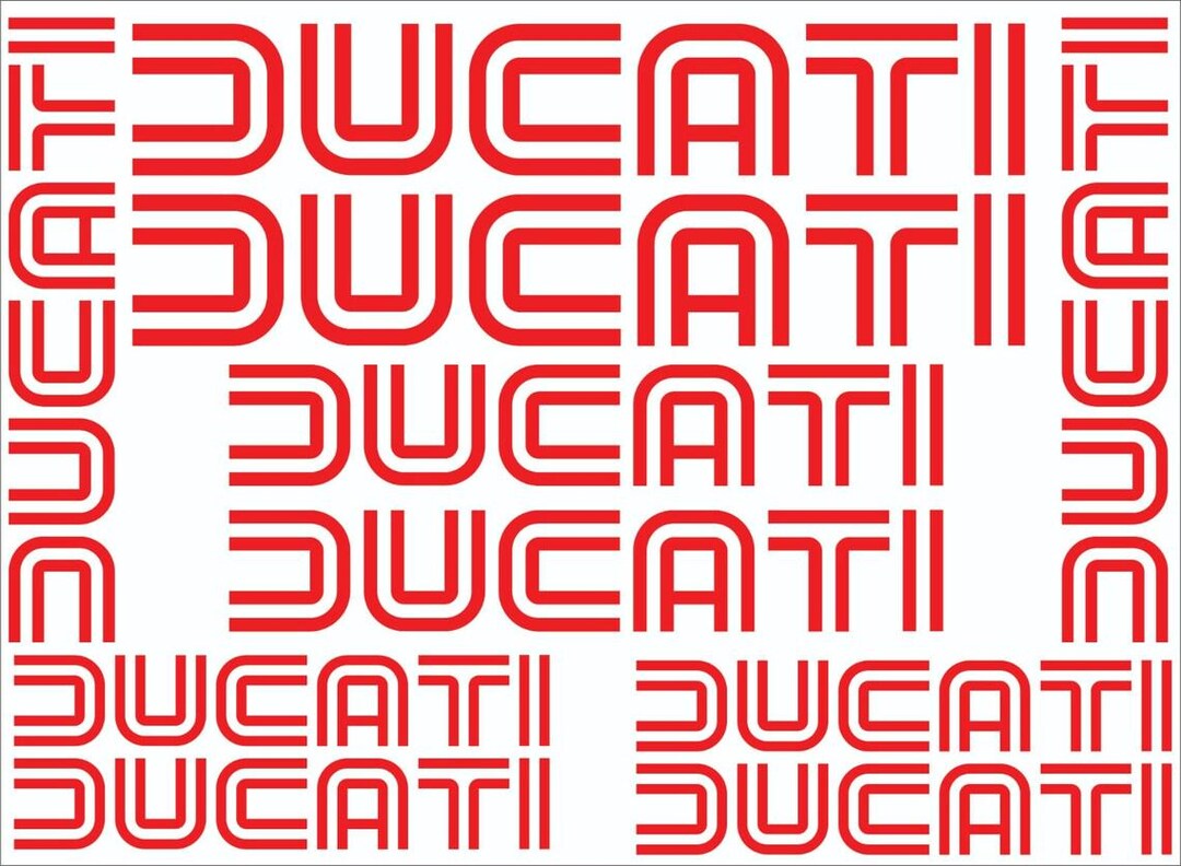 Ducati Logo Decal Set: Motorcycle, Helmet, Car - ORACAL Vinyl - Etsy