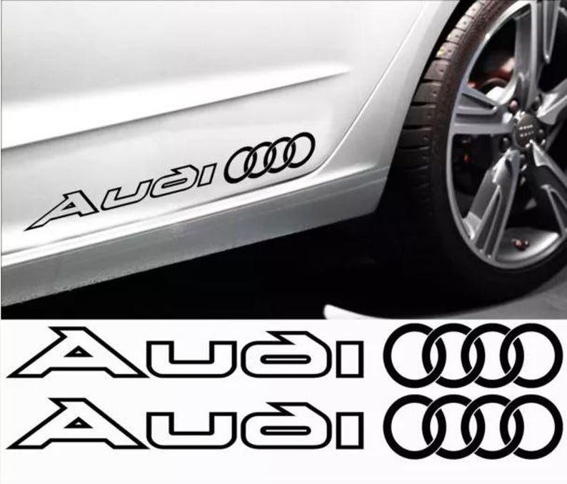Audi Rings Decals: Car Door Sill/window Vinyl Stickers (2pcs) - Etsy