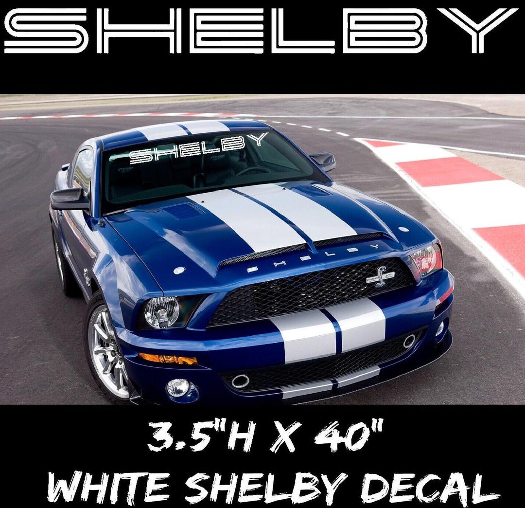 SHELBY Mustang GT Windshield Vinyl Decal: F-150 Sport USDM Logo (3.5 ...