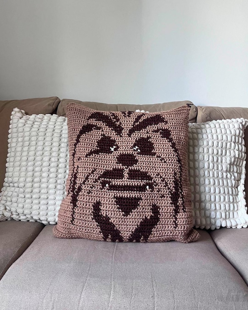 Chewbacca Crochet Pattern (PDF), Star Wars Inspired Pillow Pattern ...