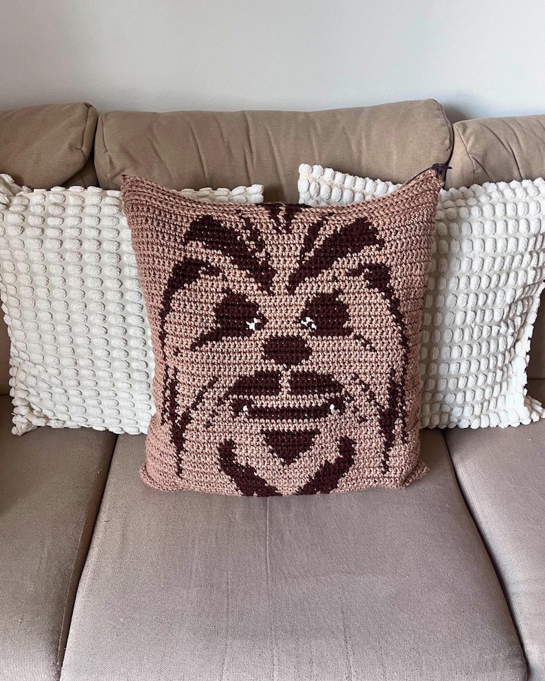 Chewbacca Crochet Pattern (PDF), Star Wars Inspired Pillow Pattern ...