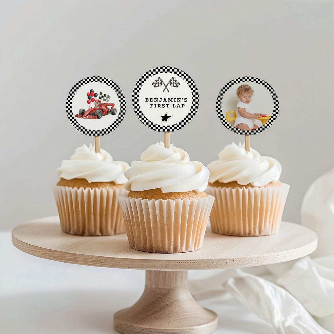 Formula 1 Birthday Cupcake Topper Template: Teddy Bear Race Car F1 Go ...