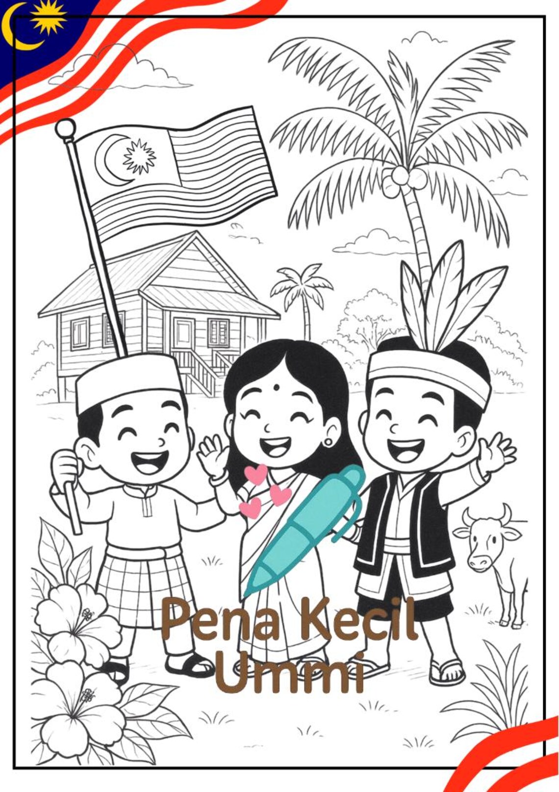 Merdeka Colouring Book - Etsy