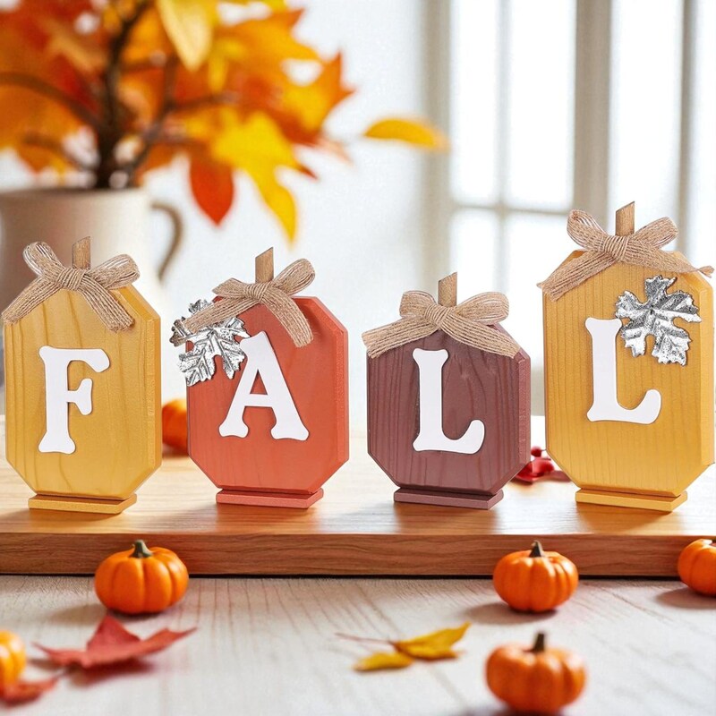 Autumn Block Letters - Etsy