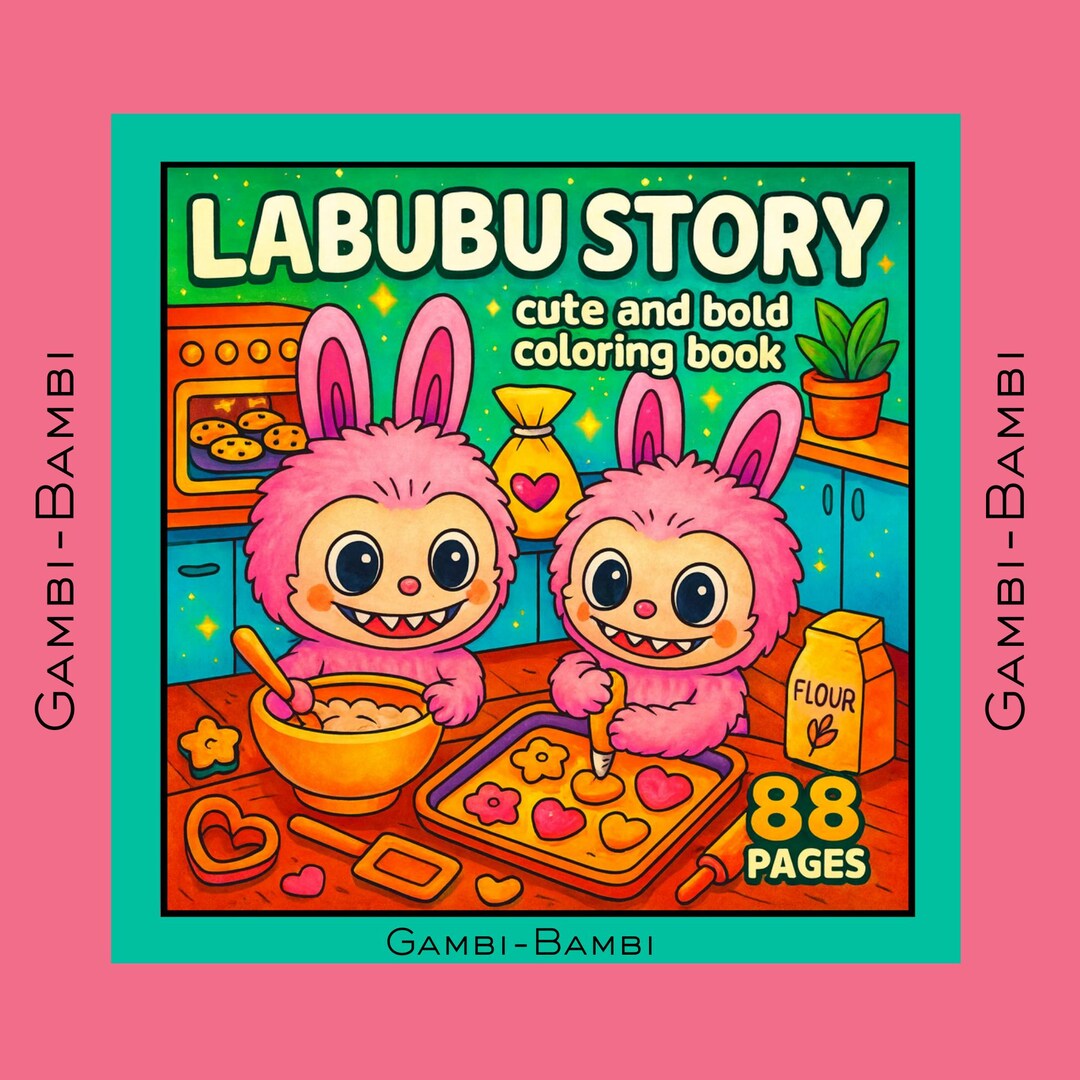 Spooky Labubu Printable Coloring Pages - 88 Adorable Halloween Doll ...