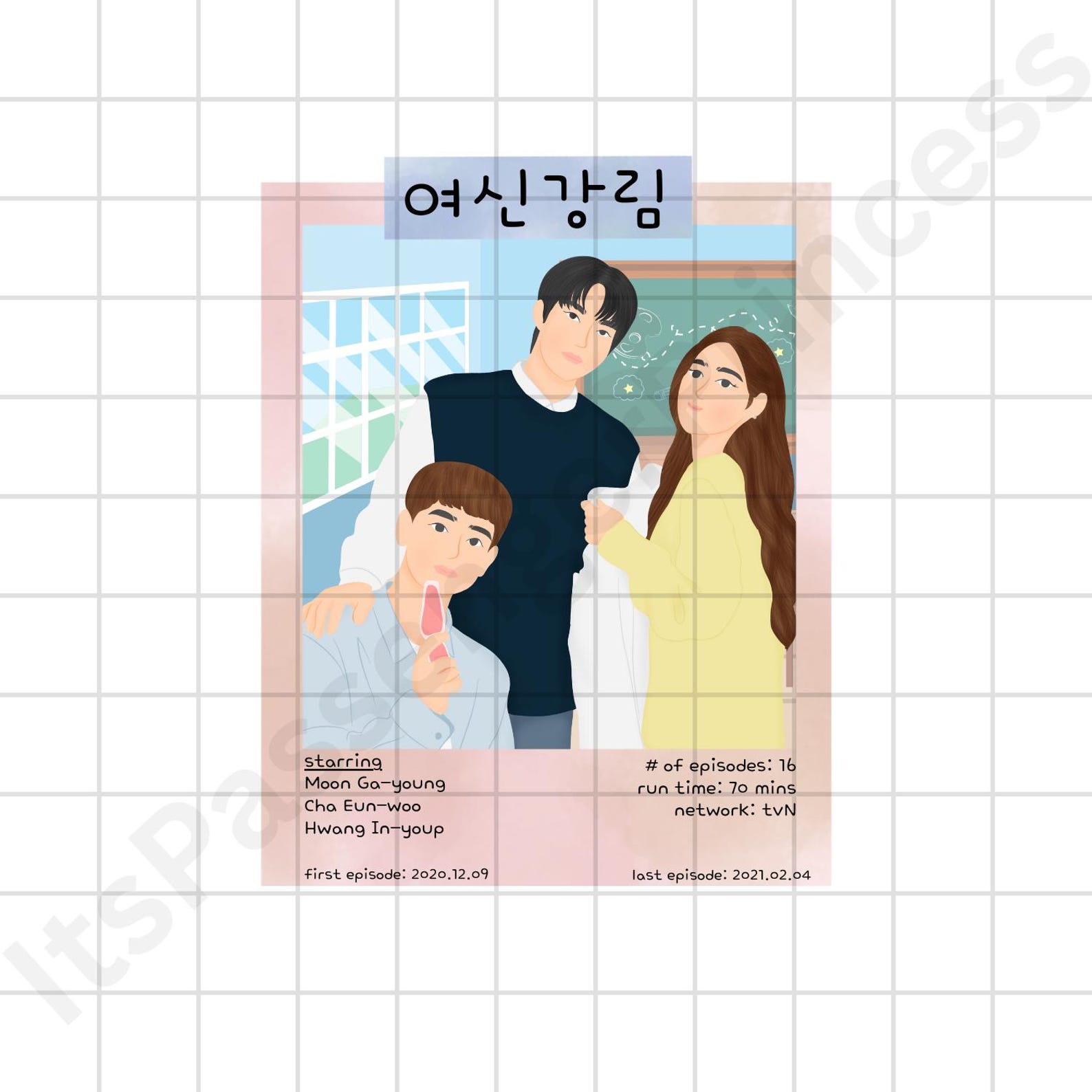 Korean Drama Sticker Art: Kdrama PNG Digital Download - Etsy