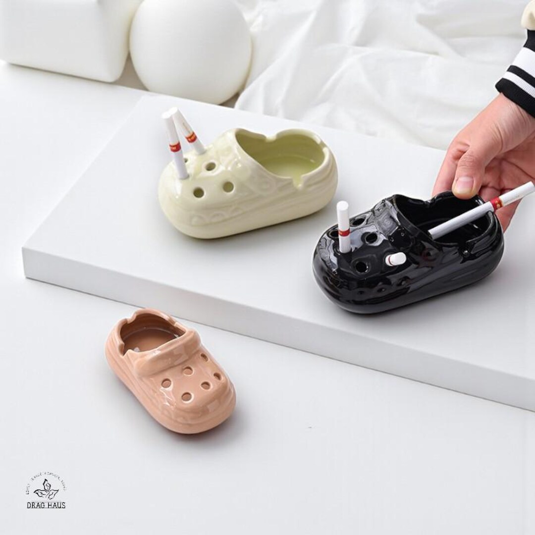 Ceramic Croc Shoe Ashtray: Fly-proof Desk Decor - Etsy