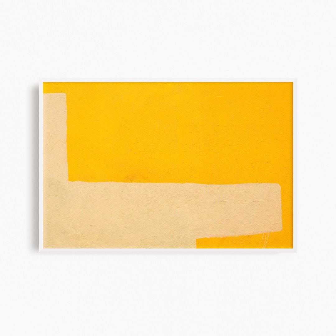 Yellow Abstract Art Print: Minimalist Geometric Photography - Etsy