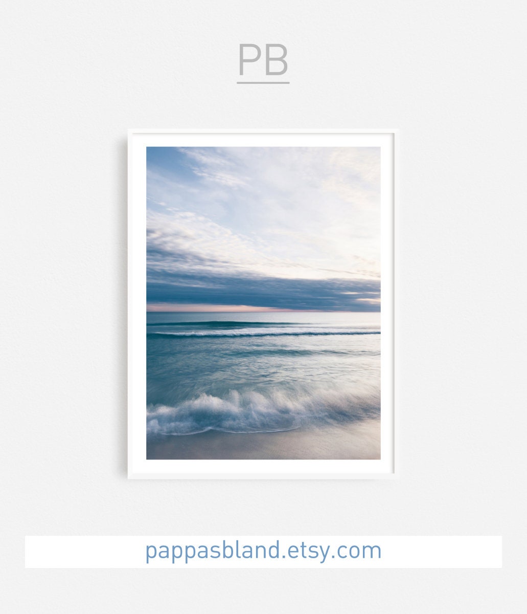 Signs Home Décor Wall Décor Beach Gallery Wall Art Blue Ocean Art Print ...