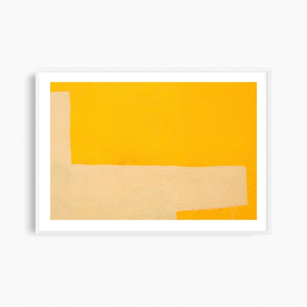 Yellow Abstract Art - Etsy
