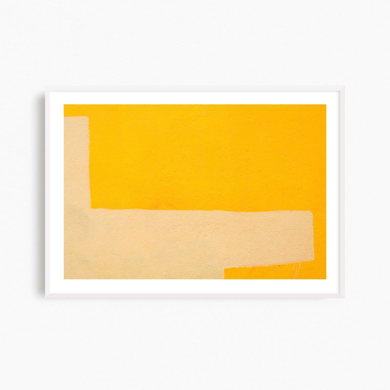 Yellow Abstract Art - Etsy