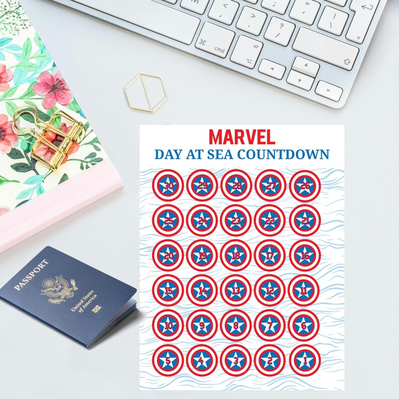Disney Cruise Countdown Bundle Printable | Marvel, Pixar & Classic 30 ...
