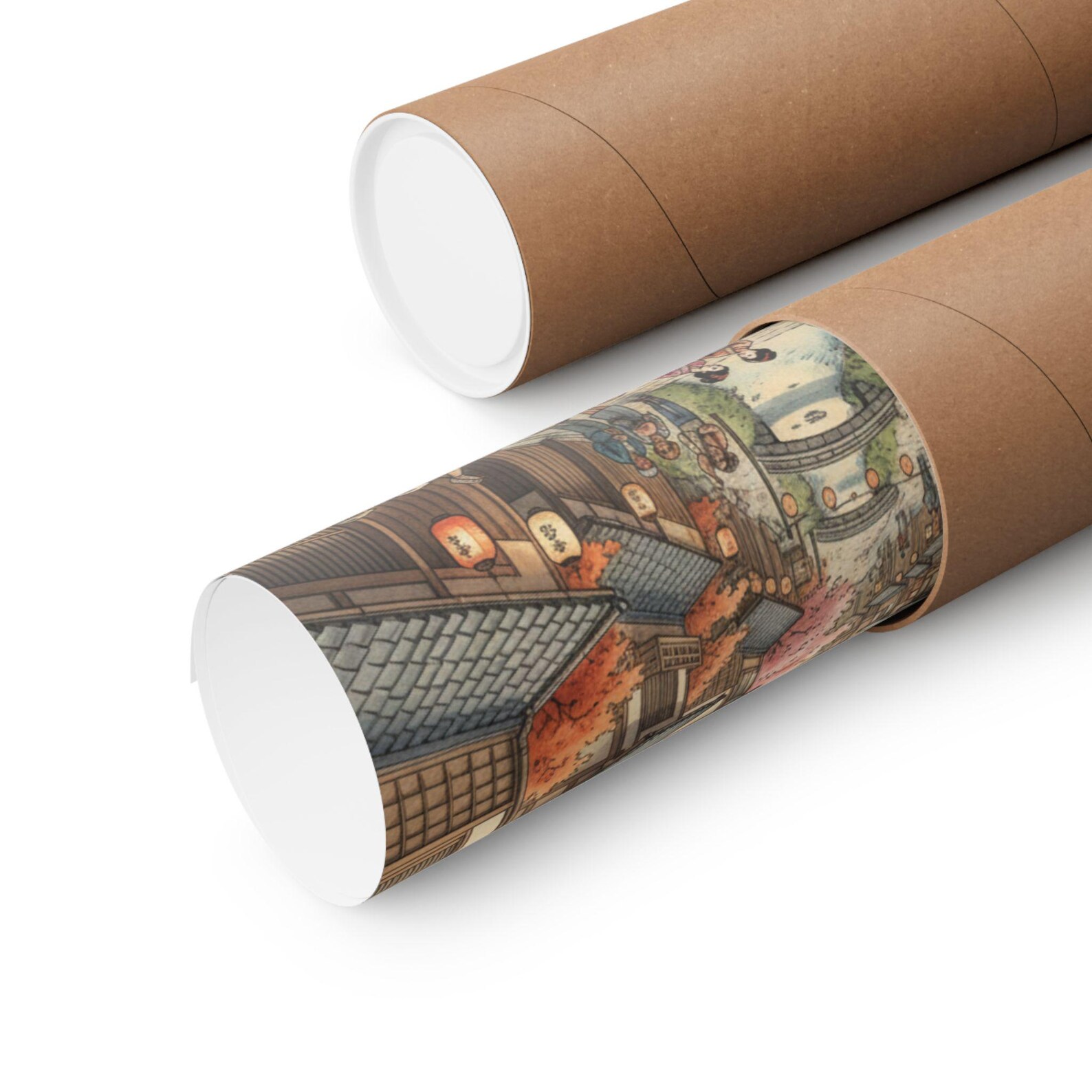 Kyoto Town Japanese Art Matte Vertical Poster | Japan Culture - Etsy