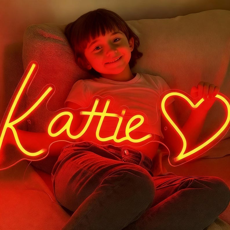 Custom Kids Name Sign, Room Decor, LED Name Sign, Personalized Name ...