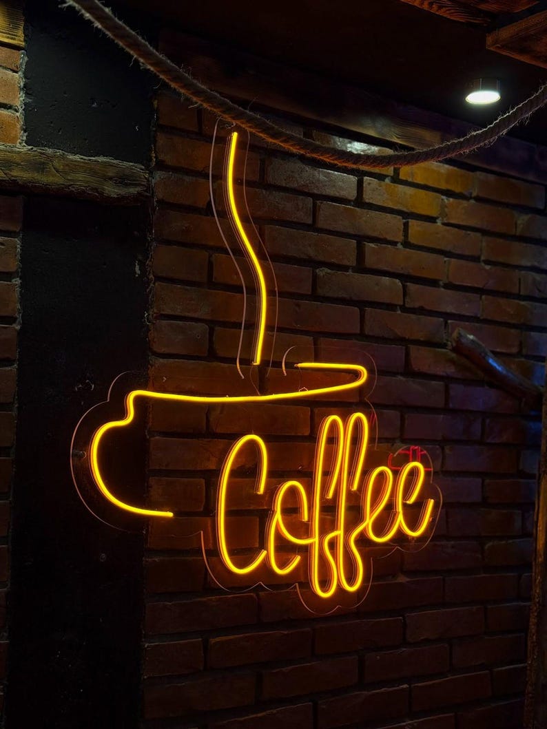Custom Neon Sign, Custom Coffee Neon Sign, Cafe Neon Sign, Neon Custom ...