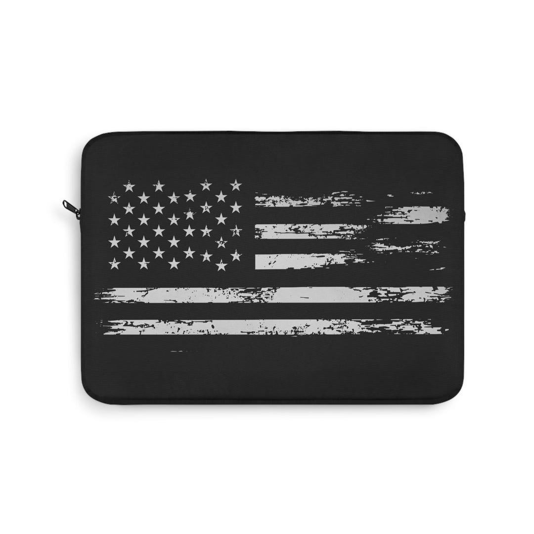 Distressed American Flag Laptop Sleeve | Patriotic Computer Case, Gift ...