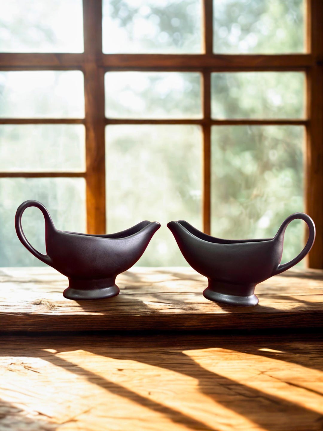 The 'midnight Coast' Pourer Set: Modern Matte Ceramic Gravy Boats - Etsy