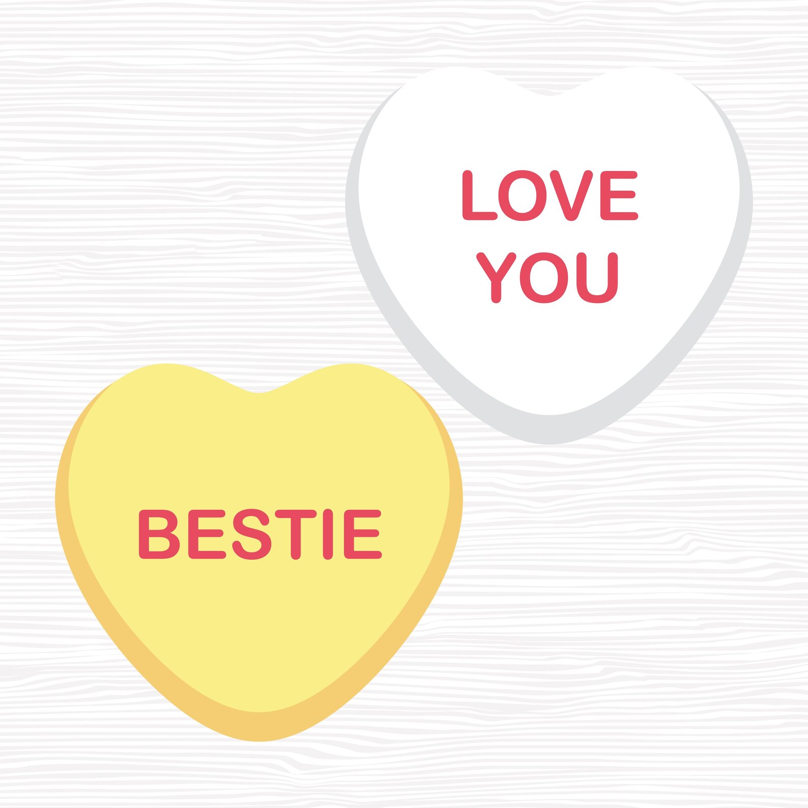 Conversation Hearts Window Decoration Set – Removable Vinyl Decals for ...