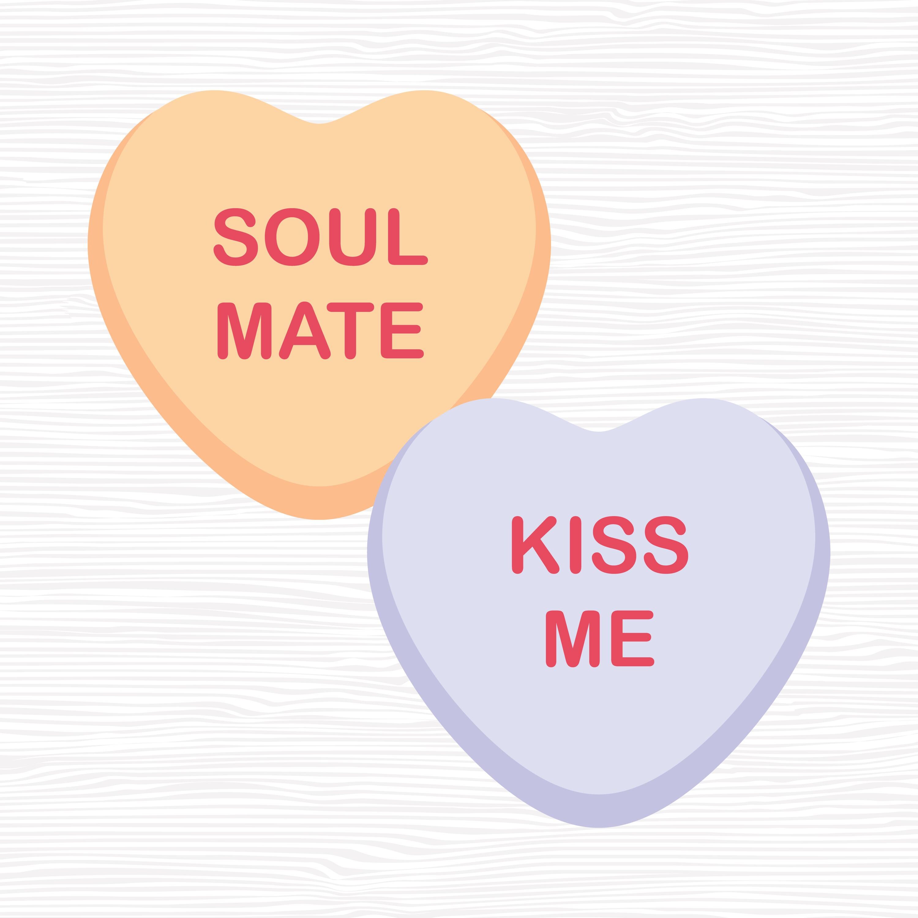 Conversation Hearts Window Decoration Set – Removable Vinyl Decals for ...
