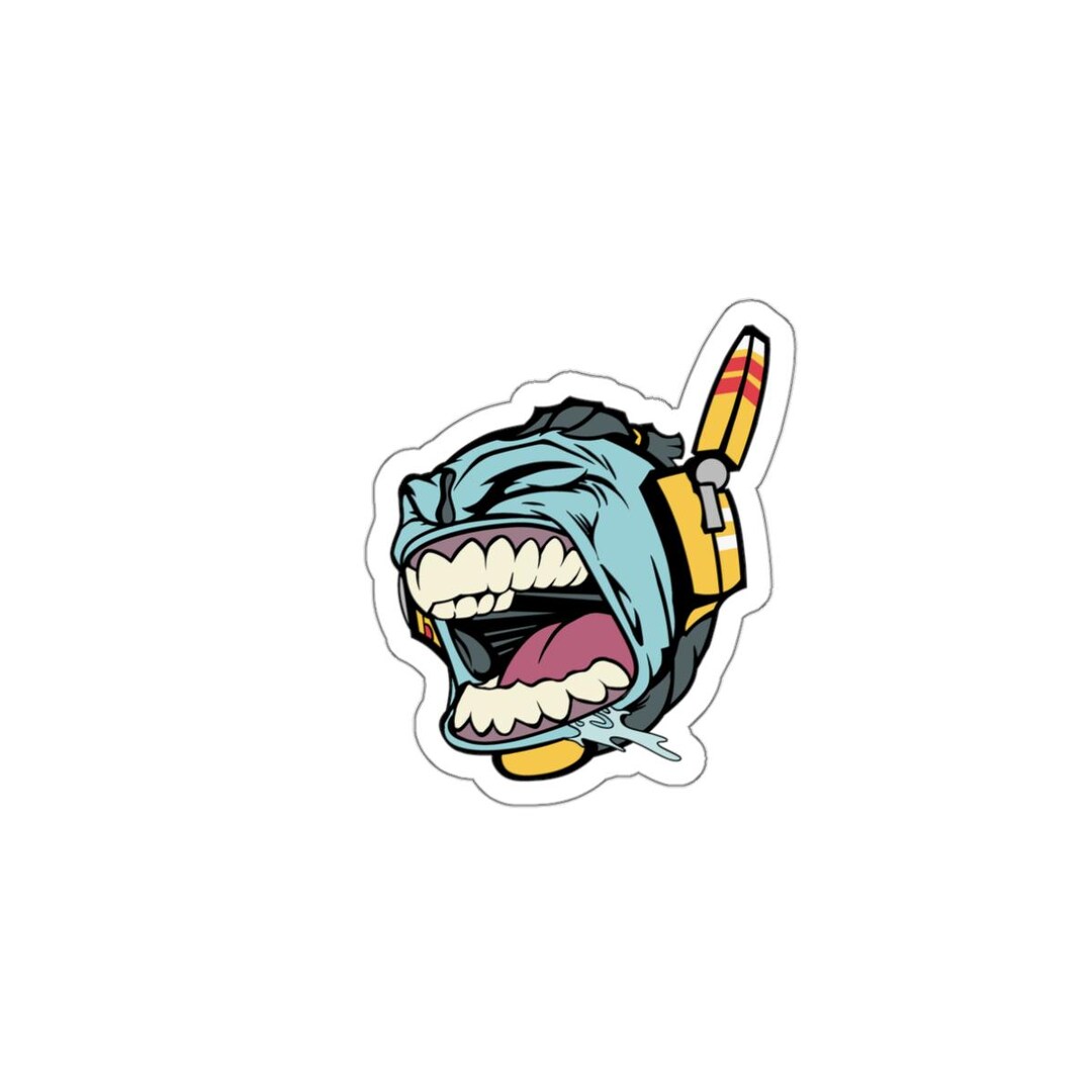 Blue Space Dude LFG Sticker Cool Blue Warrior Decal - Etsy