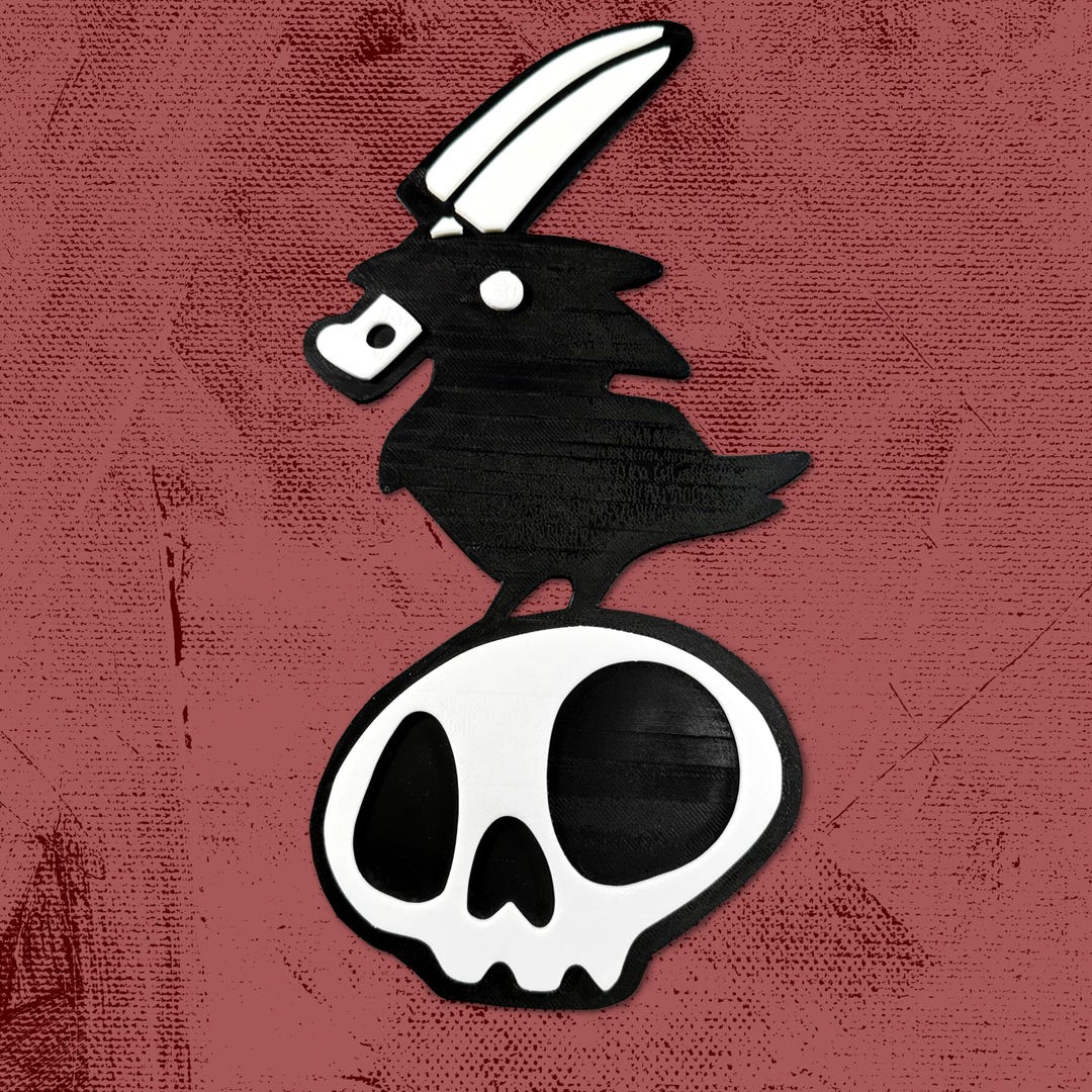 Stabby Crow Wall Art - Etsy