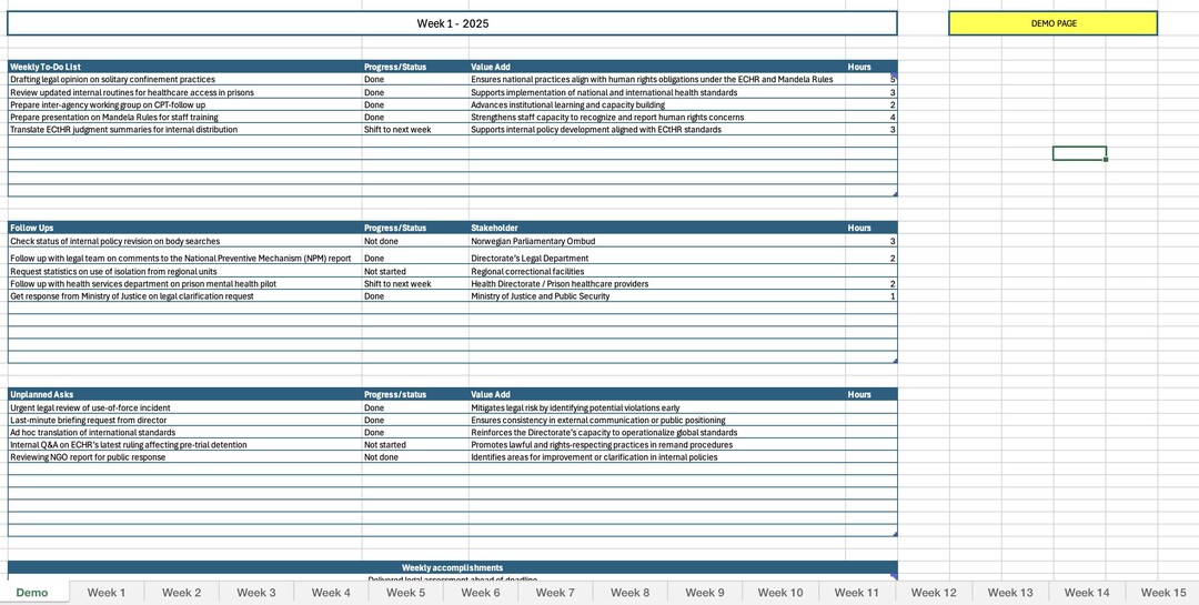 Digital 2025 Task Tracker for Students and Professionals (english) - Etsy