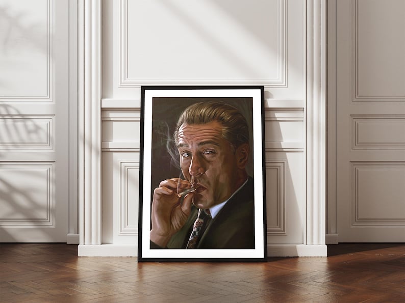 Robert De Niro Goodfellas Art Print, Jimmy Conway Poster, Framed Mafia ...