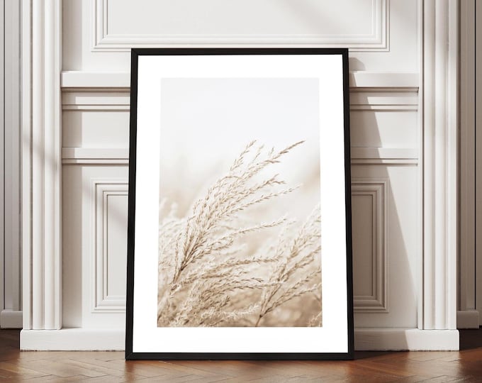Reed Plant Nature Photography Art Print | Botanical Art, Landscape Art ...