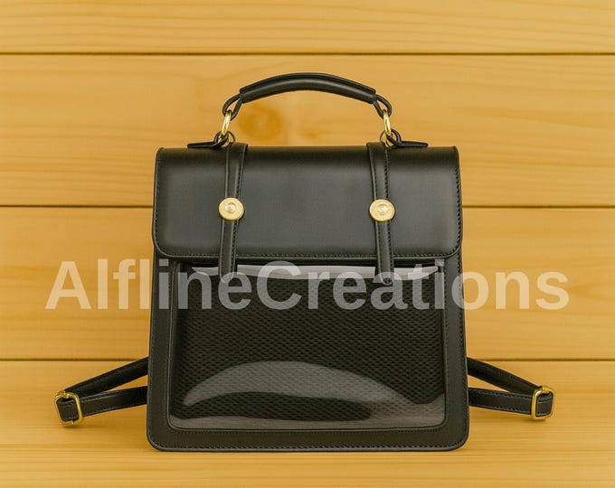 Ita Shoulder Bag With Clear Display Window, Japanese Style Handbag for ...