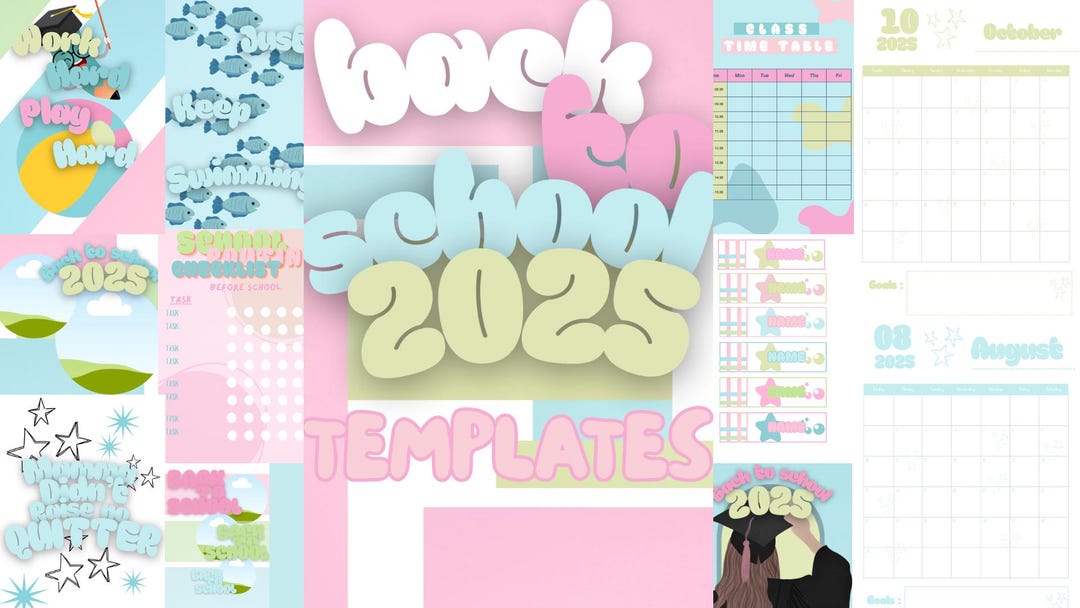 Ultimate Back to School Bundle: Customizable Templates - Etsy