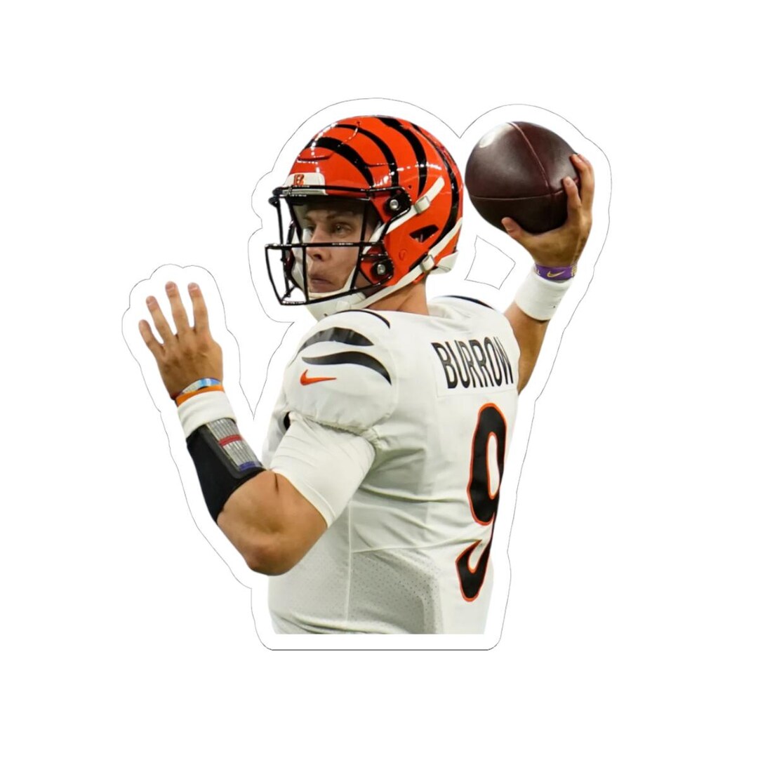 Joe Burrow Bengals Football Quarterback Sticker | Kiss-cut Vinyl Decal ...