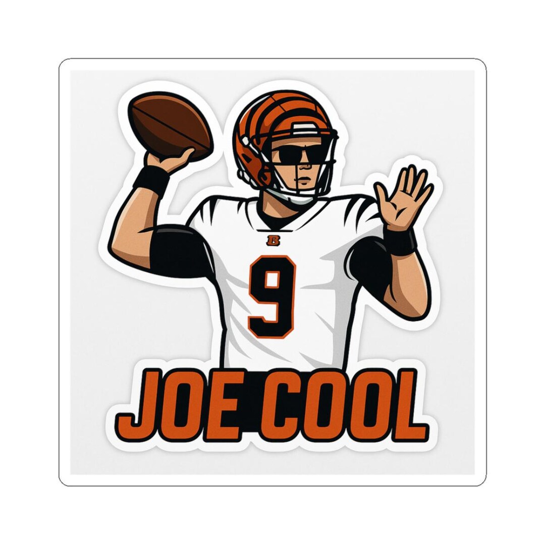 Joe Burrow Stickers: Glossy Laptop Decals, Sports Team Decor - Etsy