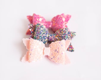 Playful Felt flower headbands and tiny baby bows by SweetIvie