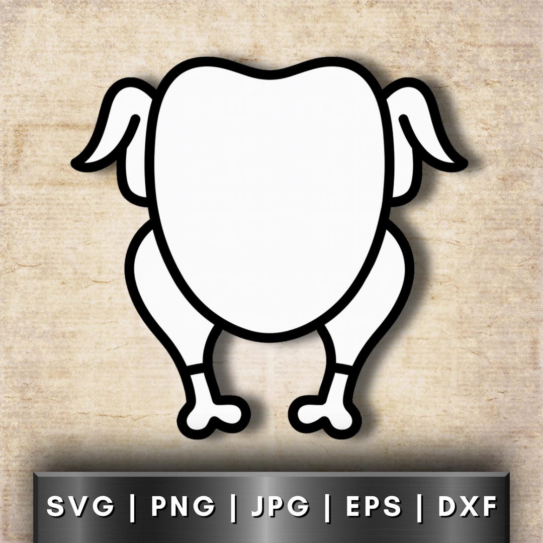 Thanksgiving Turkey Outline Clipart (svg, Png, Jpg, Eps, Dxf) (digital ...
