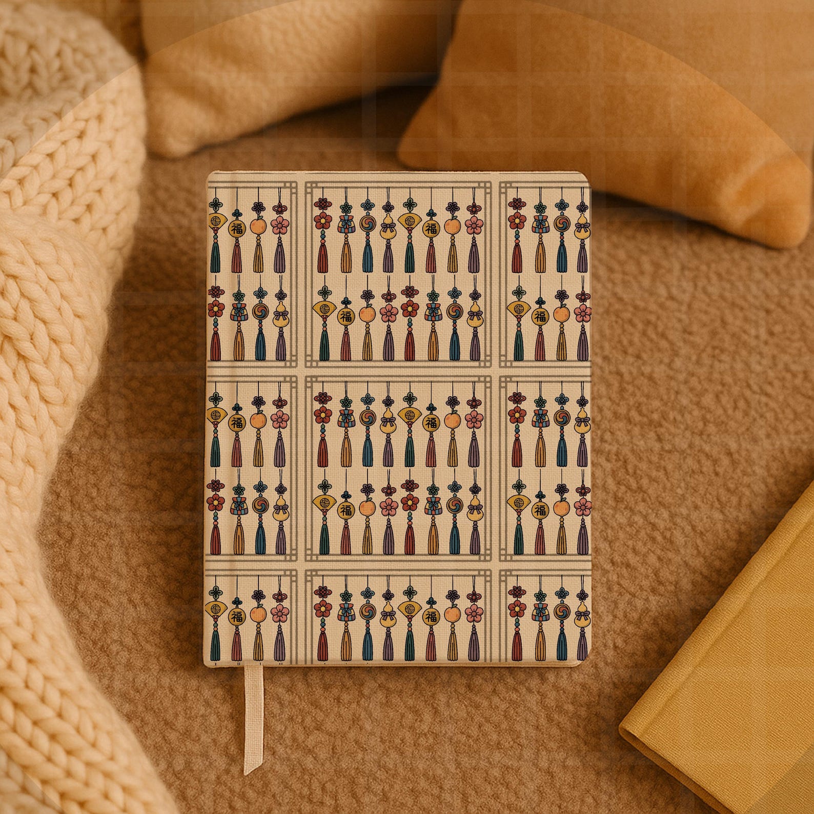 Korean Norigae Seamless Pattern: Hand-drawn Design for Fabric (PNG ...