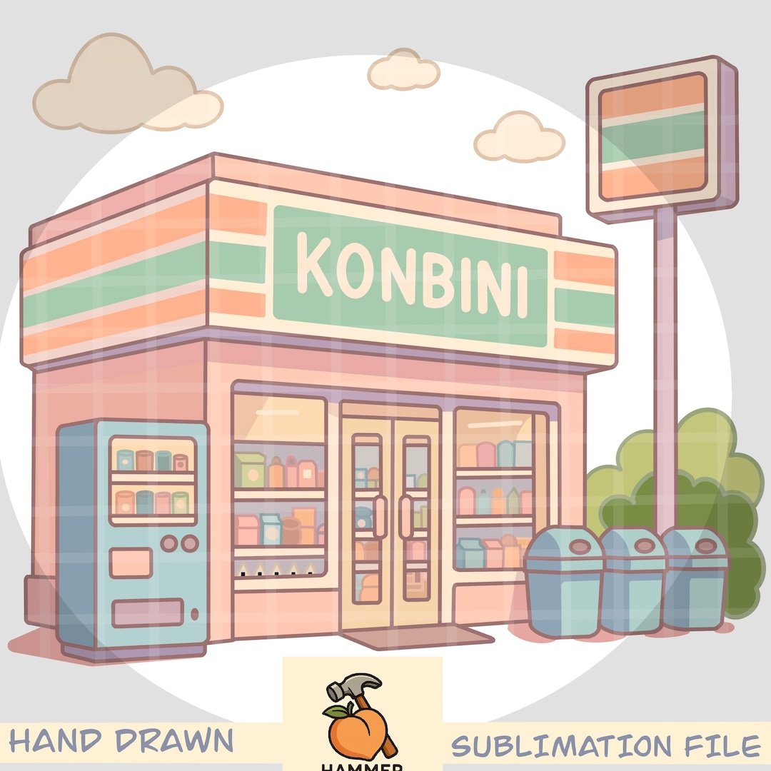 Konbini Clip Art: Japanese Convenience Store Illustration (digital ...