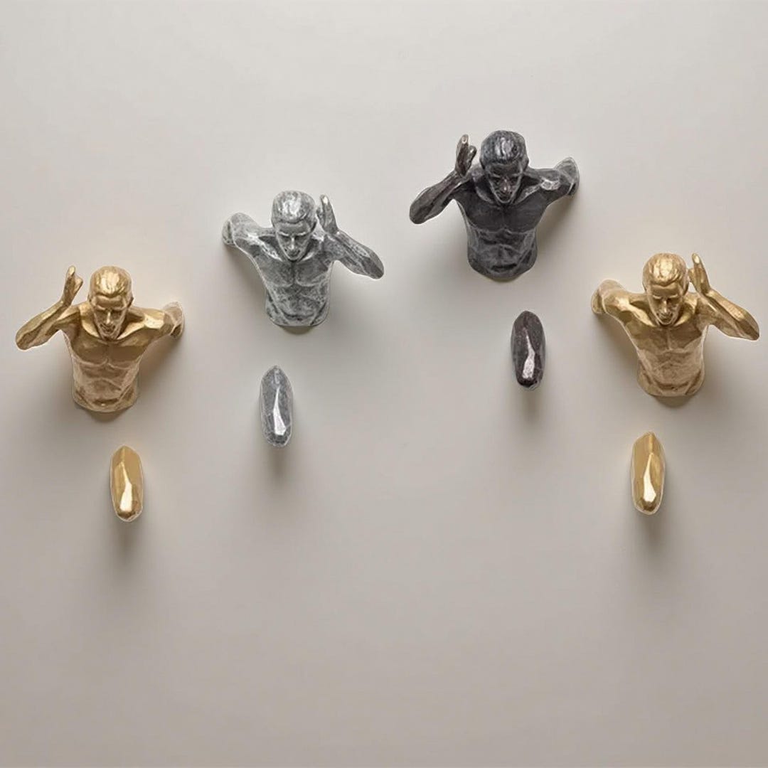 3D Running Man Wall Sculpture: Industrial Resin Modern Art - Etsy