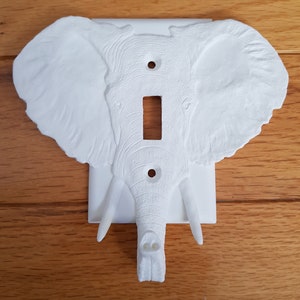 Elephant / Light Switch Plate / Baby Decor / Wall Cover / Toggle ...