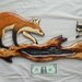 Red Fox, Wood Carving ,chainsaw Carving, Log Cabin Decor, Wall Art ...