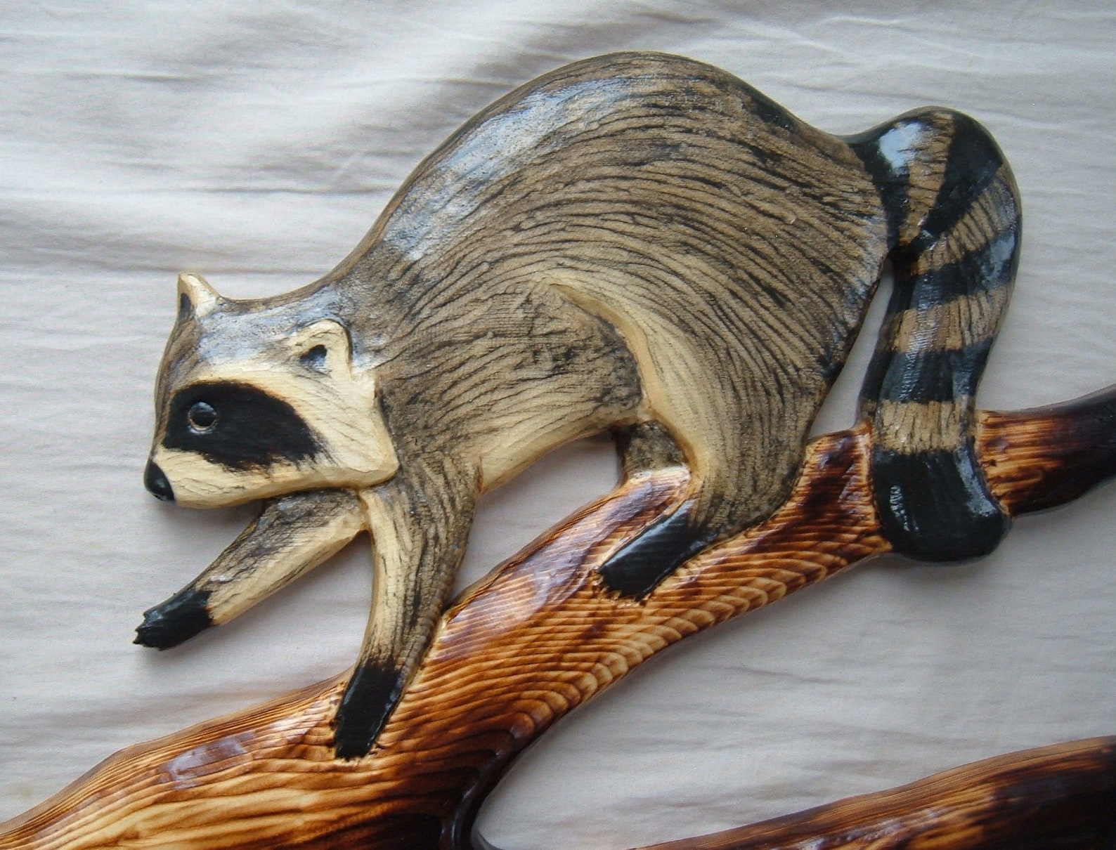 Red Fox, Wood Carving ,chainsaw Carving, Log Cabin Decor, Wall Art ...