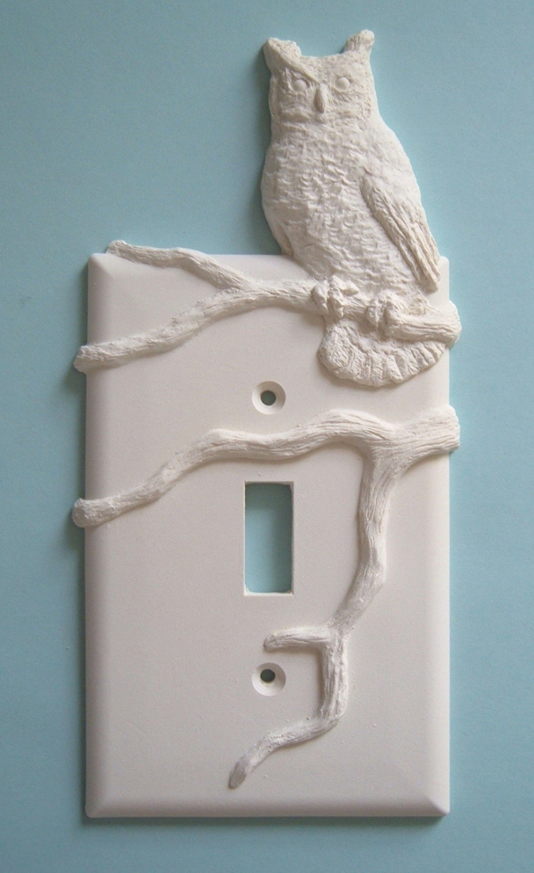 White Owl, Owl Decor, Light Switch Plate, Outlet Cover, Log Cabin Decor ...