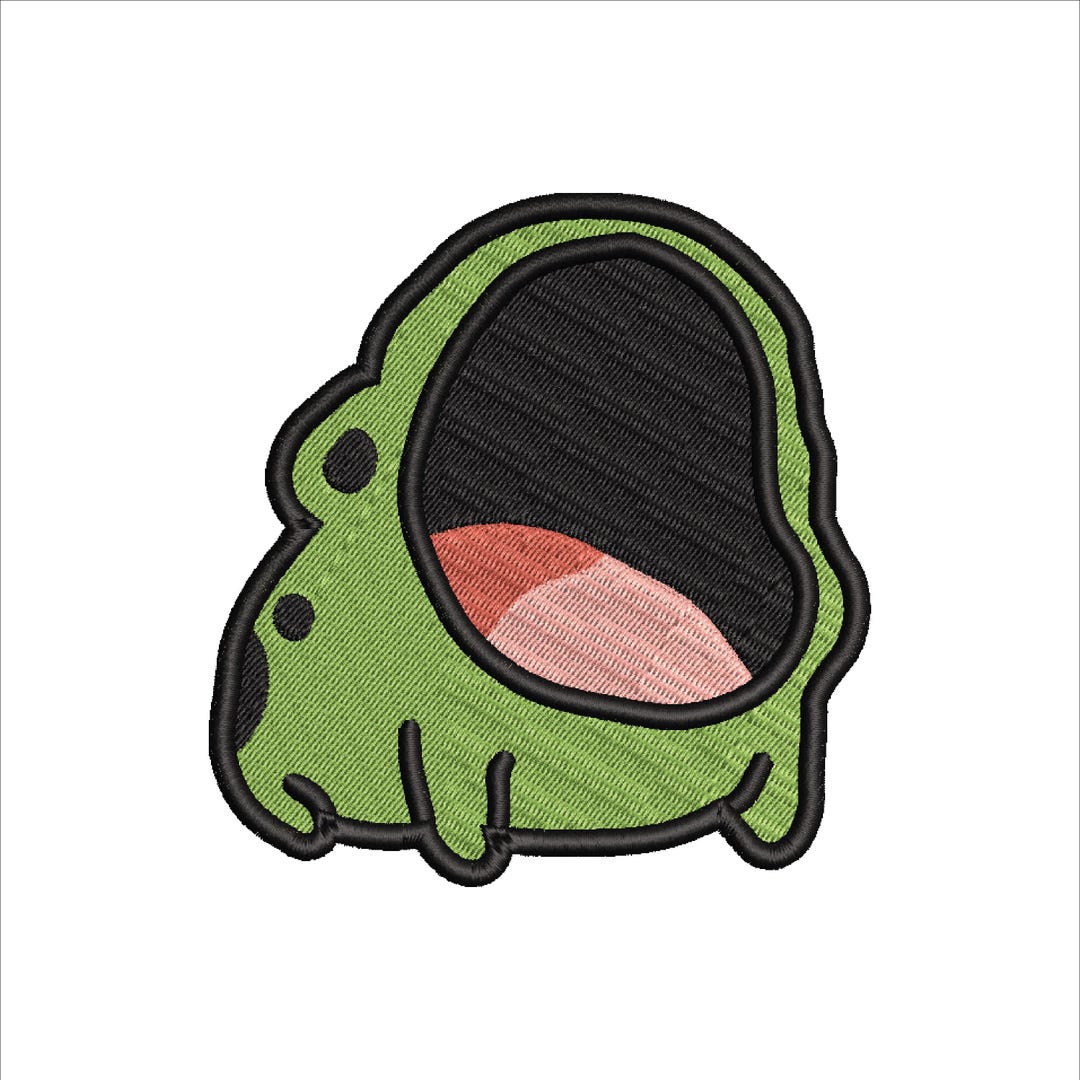 Blob Frog Embroidery Design: Overstimulated Weirdcore (instant Download ...
